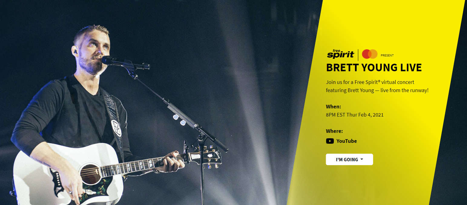 Get 100 Free Spirit Points for Attending a Free Concert