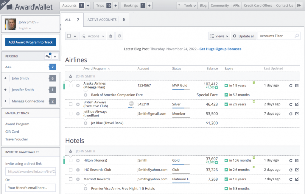 How to Track Your Rewards Using AwardWallet - AwardWallet Blog