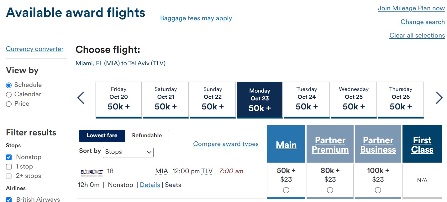 Alaska Mileage Plan Awards on El Al Israel Airlines - AwardWallet Blog Alaska Mileage Plan Awards on El Al Israel Airlines - AwardWallet Blog